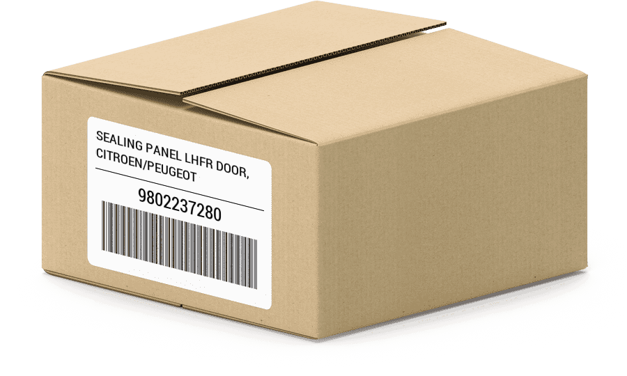 9802237280 - SEALING PANEL LHFR DOOR, CITROEN/PEUGEOT OEM | Megazip.net