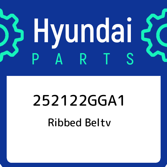252122GGA1 Hyundai Ribbed beltv 252122GGA1, New Genuine OEM Part | eBay