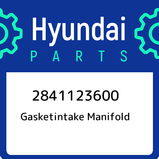 2841123600 Hyundai Gasketintake manifold 2841123600, New Genuine OEM ...