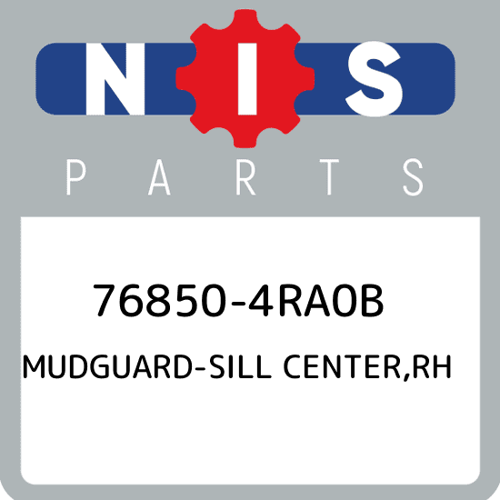 76850-4RA0B Nissan Mudguard-sill center,rh 768504RA0B, New Genuine OEM ...