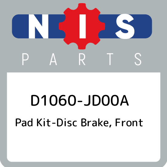 D1060-JD00A Nissan Pad kit-disc brake, front D1060JD00A, New Genuine ...