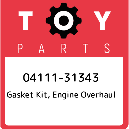 04111-31343 Toyota Gasket kit, engine overhaul 0411131343, New Genuine ...