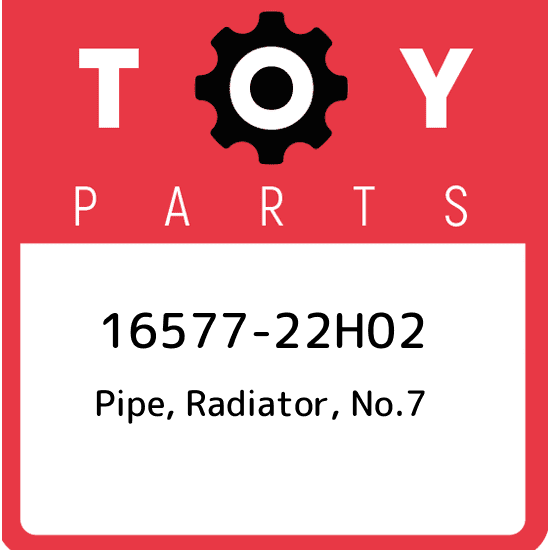 16577-22H02 Toyota Pipe, radiator, no.7 1657722H02, New Genuine OEM ...