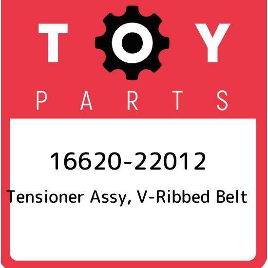 16620-22012 Toyota Tensioner assy, v-ribbed belt 1662022012, New ...
