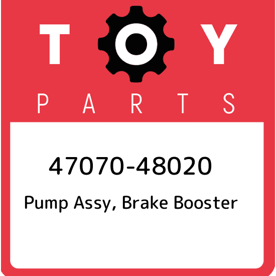 47070-48020 Toyota Pump assy, brake booster 4707048020, New Genuine OEM ...