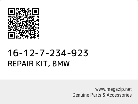 16-12-7-234-923 - REPAIR KIT, BMW OEM | Megazip.net