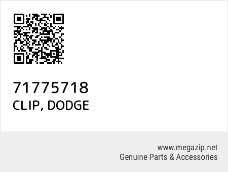 71775718 - CLIP, DODGE OEM | Megazip.net