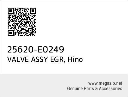 25620-E0249 - VALVE ASSY EGR, Hino OEM | Megazip.net