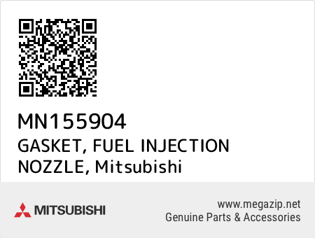 MN155904 - GASKET, FUEL INJECTION NOZZLE, Mitsubishi OEM | Megazip.net