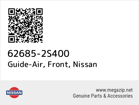 62685-2S400 - Guide-Air, Front, Nissan OEM | Megazip.net