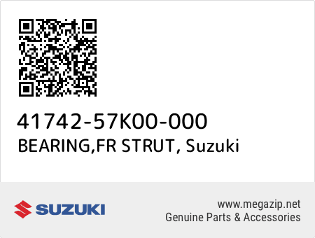 41742-57K00-000 - BEARING,FR STRUT, Suzuki OEM | Megazip.net