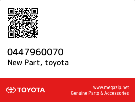 04479-60070 - Cylinder Kit, Disc Brake, Front, Toyota OEM | Megazip.net