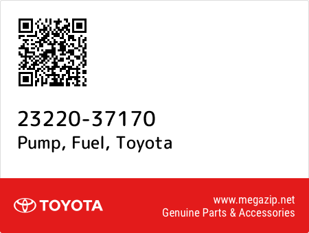 23220-37170 - Pump, Fuel, Toyota OEM | Megazip.net