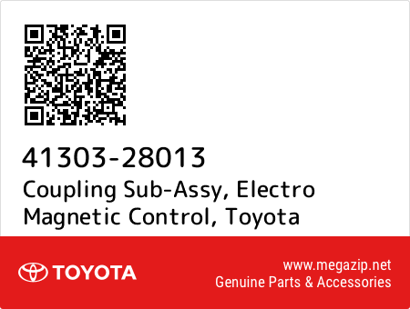 41303-28013 - Coupling Sub-Assy, Electro Magnetic Control, Toyota OEM ...