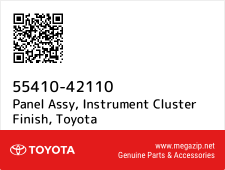 55410-42110 - Panel Assy, Instrument Cluster Finish, Toyota OEM ...