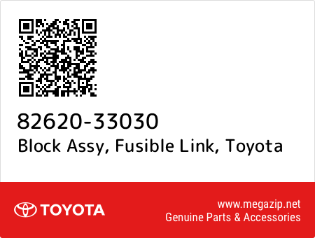 82620-33030 - Block Assy, Fusible Link, Toyota OEM | Megazip.net