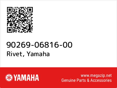 90269-06816-00 - Rivet, Yamaha OEM | Megazip.net